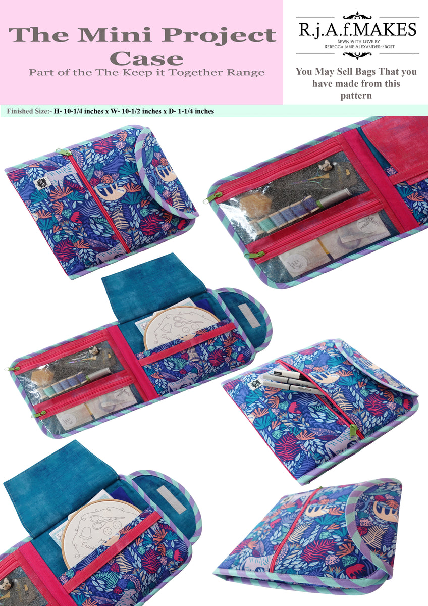 Paper Pattern "The Mini Project Case" Sewing Pattern – R.j.A.f. MAKES