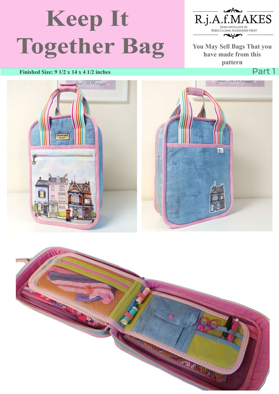 DIGITAL VERSION "PART 1 Keep it Together Bag" Sewing Pattern – R.j.A.f ...